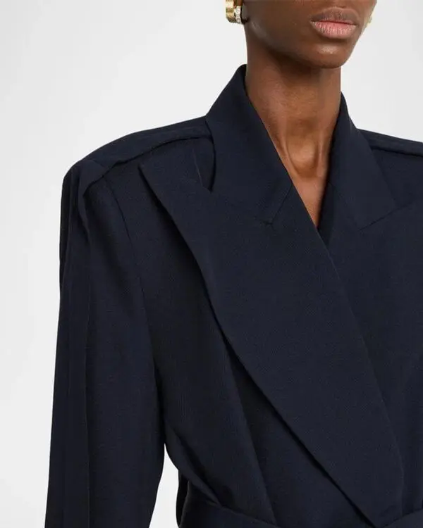 ANONLYCHILD Jean Double-breasted Wool Long Robe Coat