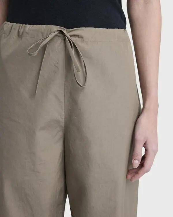 THE ROW Delano Straight-leg Cotton Poplin Pants - Black