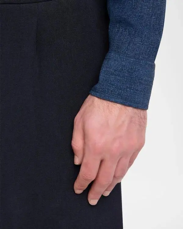 Giorgio Armani Apos;s Single-pleat Linen Canvas Trousers