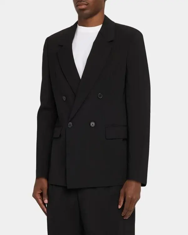 FRAME Apos;s Tropical Wool Double-breasted Blazer