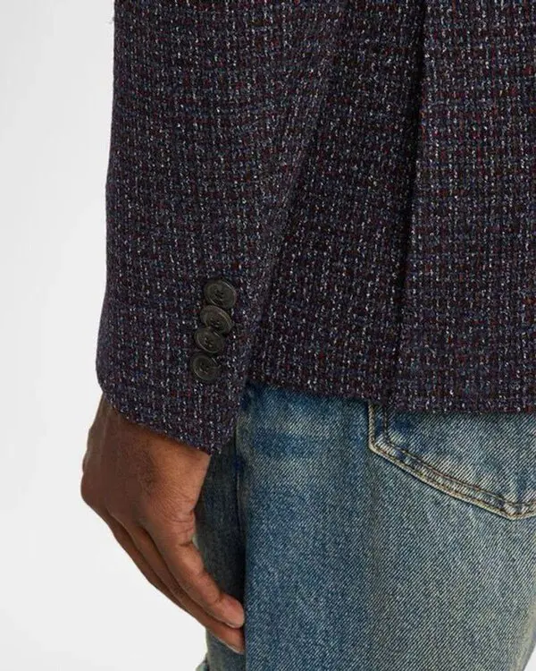 Etro Apos;s Roma Boucle Single-breasted Sport Coat