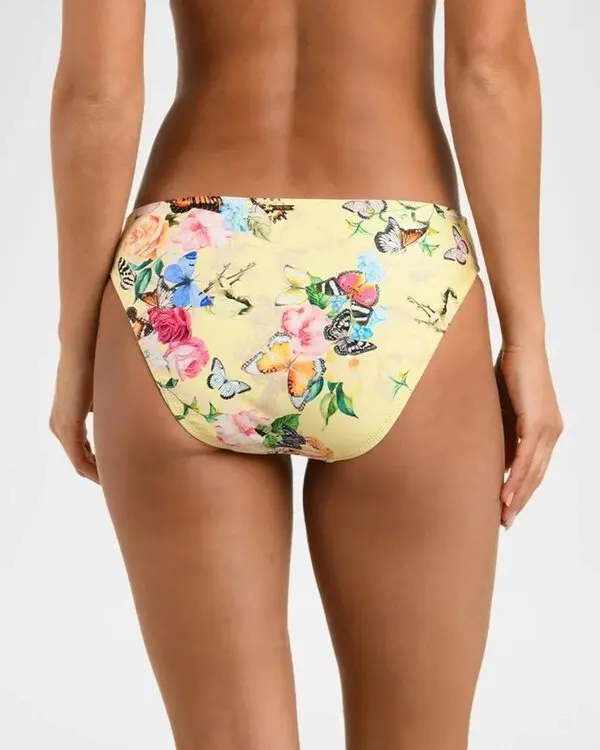 L & APOS;AGENCE Nicole Garden Butterflies Bikini Bottoms