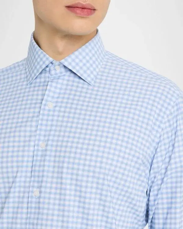 Peter Millar Apos;s Lewis Performance Twill Plaid Sport Shirt