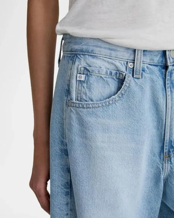 Ag Hattie Cropped Comfort Stretch Barrel Jeans - Gesture
