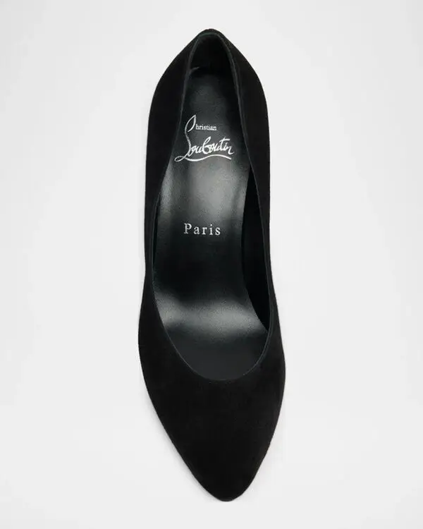 CHRISTIAN LOUBOUTIN 85mm Fannylove Suede Pumps - Black