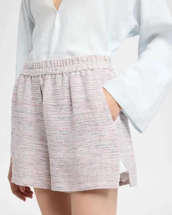 Giorgio Armani Linen Knit Pull-on Shorts