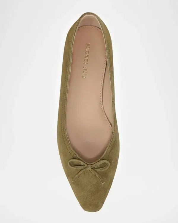 Veronica Beard Cailey Suede Ballerina Flats