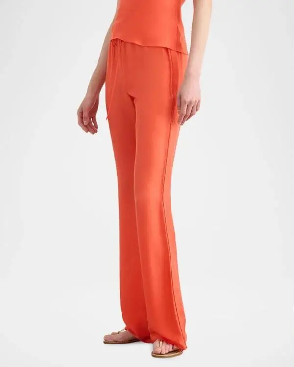 TOCCIN Nela Drawstring Flare Pants
