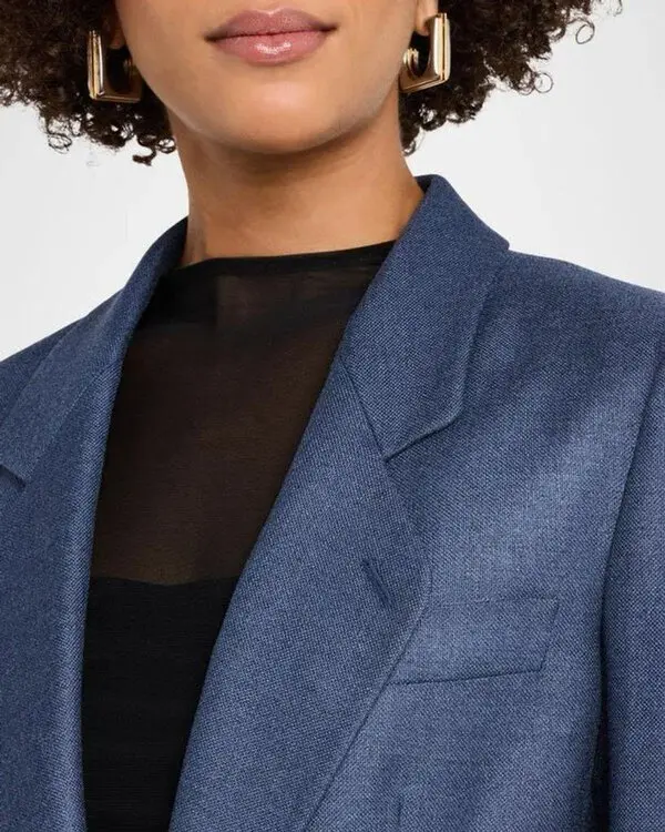 Giorgio Armani Single-breasted Silk Blazer Jacket