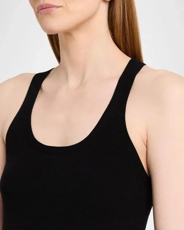 Vince Stretch-viscose Tank Top - Black