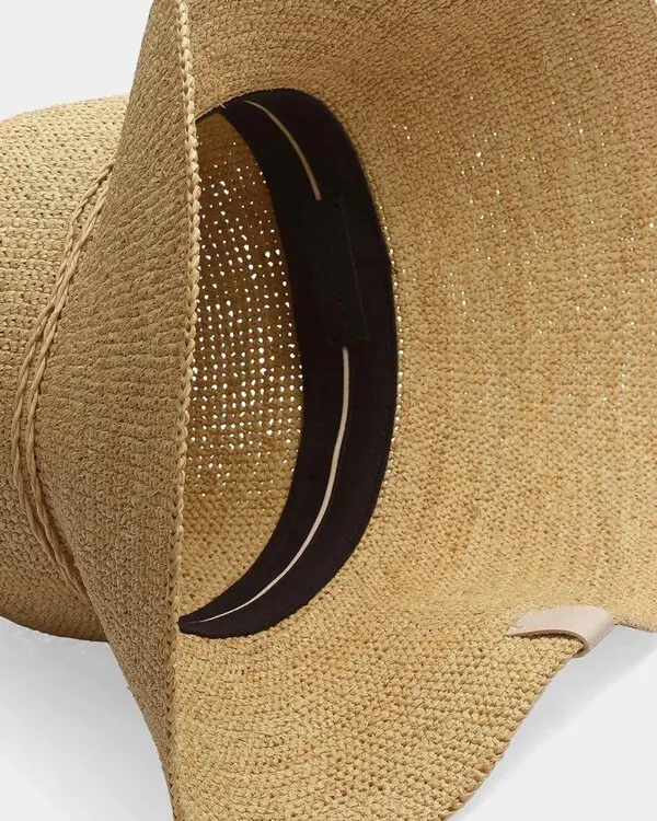 Rag & Bone Crochet Raffia Bucket Hat
