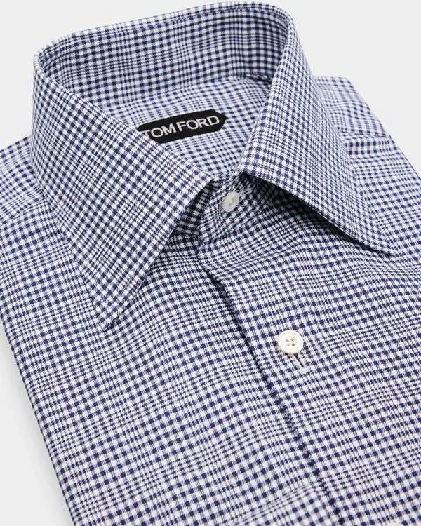 TOM FORD Apos;s Mutli-check Cotton Dress Shirt