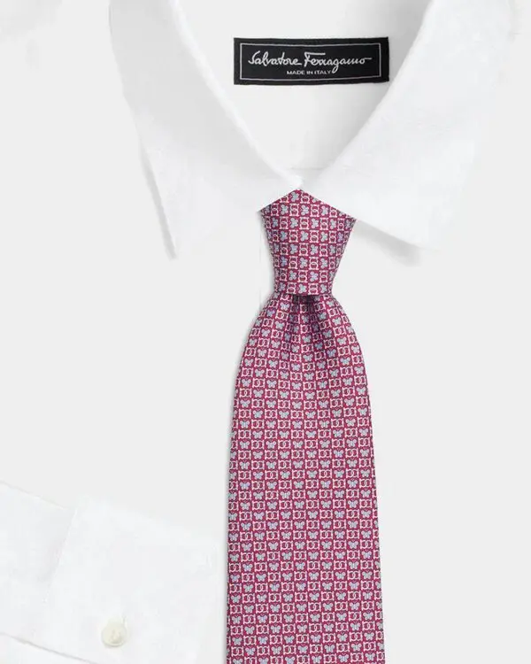 FERRAGAMO Apos;s Brigitte Gancini Butterfly Silk Tie