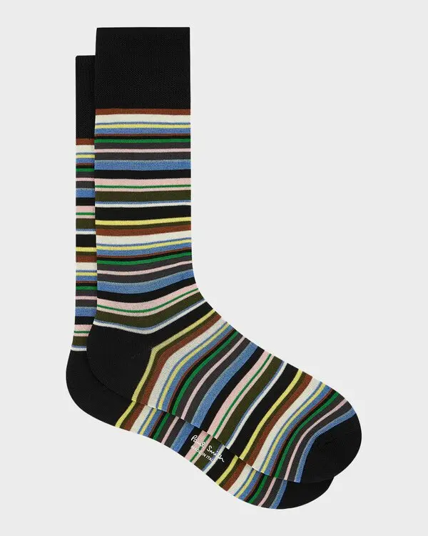 Paul Smith Apos;s Munich Signature Stripe Crew Socks