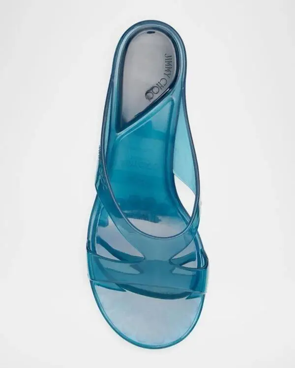 JIMMY CHOO Jelly Drop 50mm Tpu Sandals - Light Lago