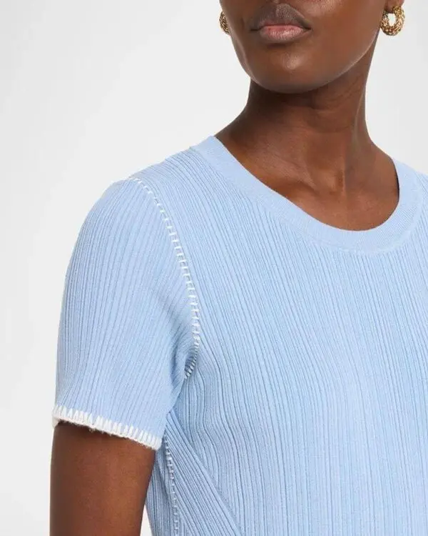 Rag & Bone Harper Printed Midi Dress - Sky