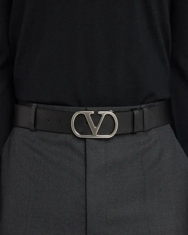 Valentino Garavani Apos;s Leather Vlogo Belt