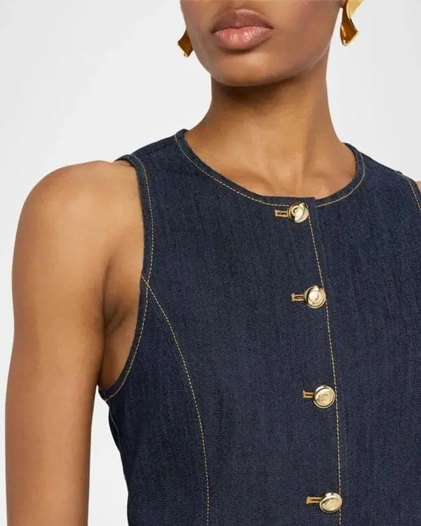 Cinq À Sept Elyse Denim Mini Dress