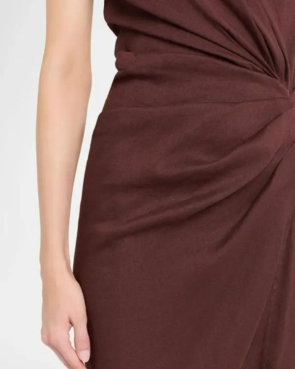 Proenza Schouler Bettina Dress In Linen-blend