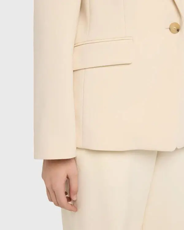 Vince Single-breasted Blazer - Ecru