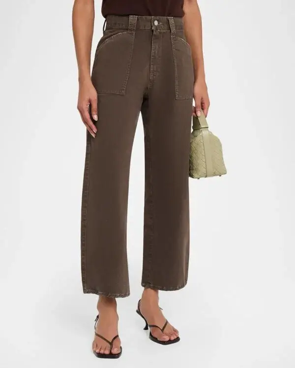 Moussy Vintage Gusset Cargo Ankle Jeans