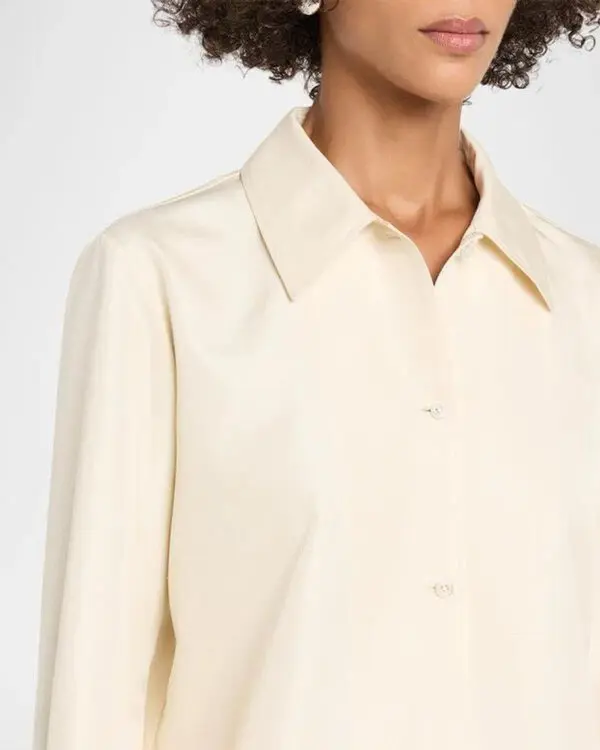 THE ROW Lucetta Silk Button-front Shirt