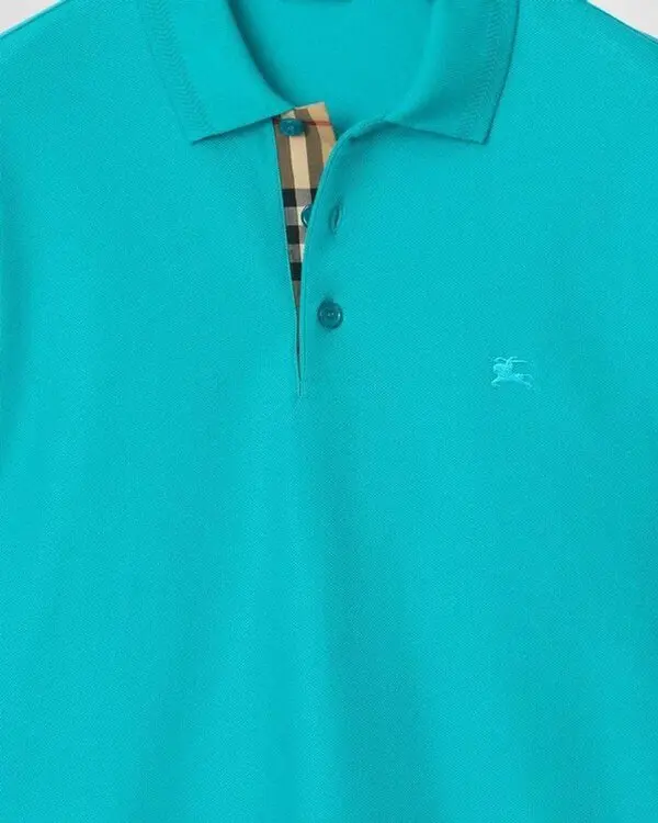 Burberry Apos;s Check-placket Slim Fit Cotton Polo Shirt