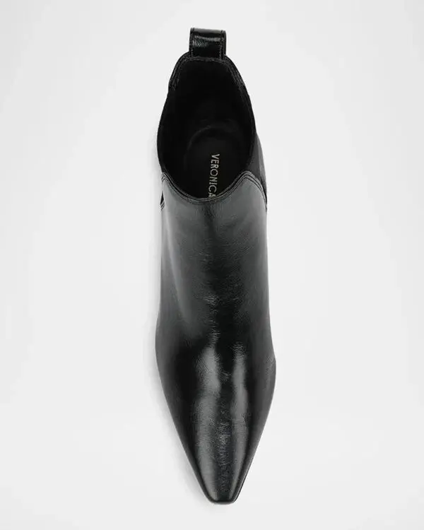Veronica Beard 45mm Astra Leather Ankle Boots