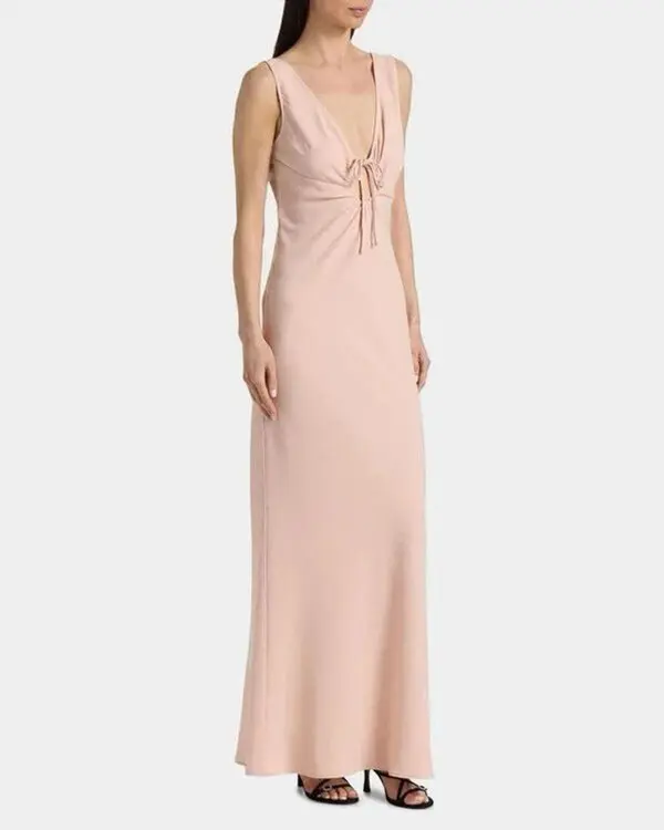 Black Halo Reese Cut-out Bias-cut Maxi Dress