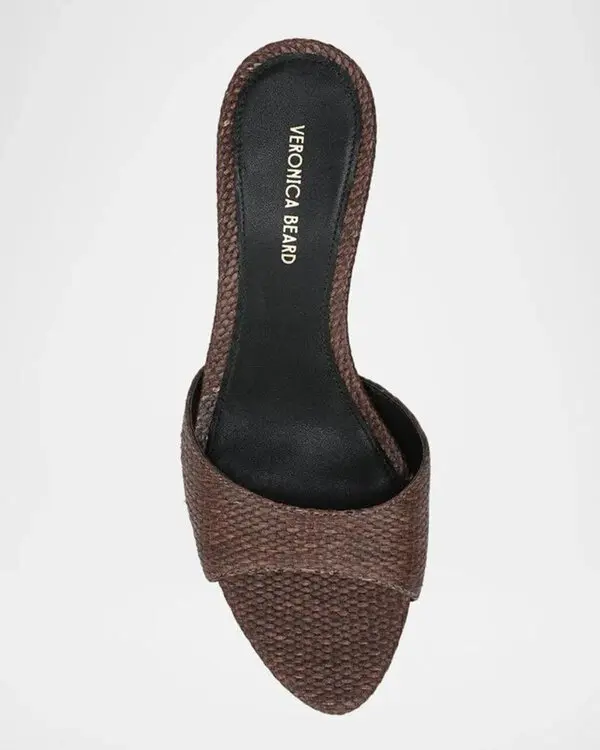 Veronica Beard 65mm Tia Raffia Sandals