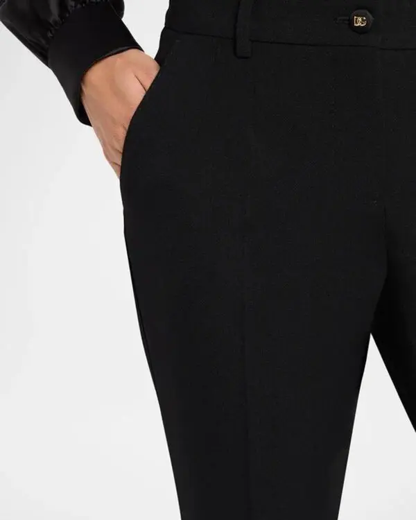 Dolce & Gabbana Tailored Wool-blend Pants - Nero
