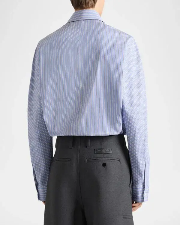 Givenchy Apos;s Couture Seam Stripe Button-down Shirt