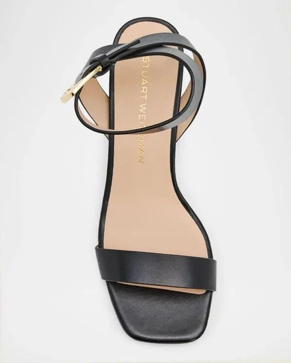 STUART WEITZMAN 50mm Sai Leather Ankle-strap Sandals