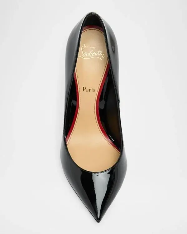 CHRISTIAN LOUBOUTIN 120mm La Pigalle Patent Leather Pumps - Black