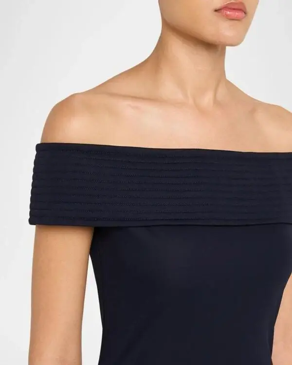 Alaïa Off-the-shoulder Jersey Bandeau Maxi Dress