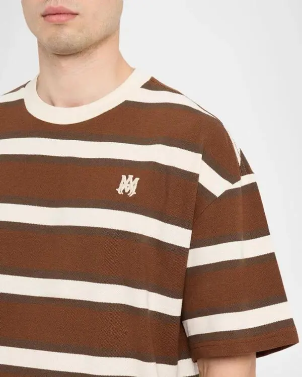 Amiri Apos;s Striped Oversized Polo Shirt