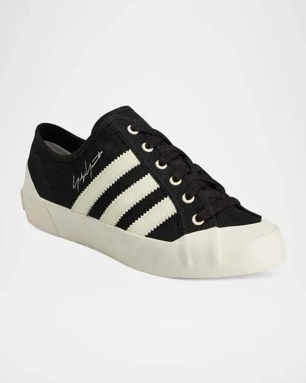 Y3 Apos;s Adria Textile And Leather Low-top Sneakers
