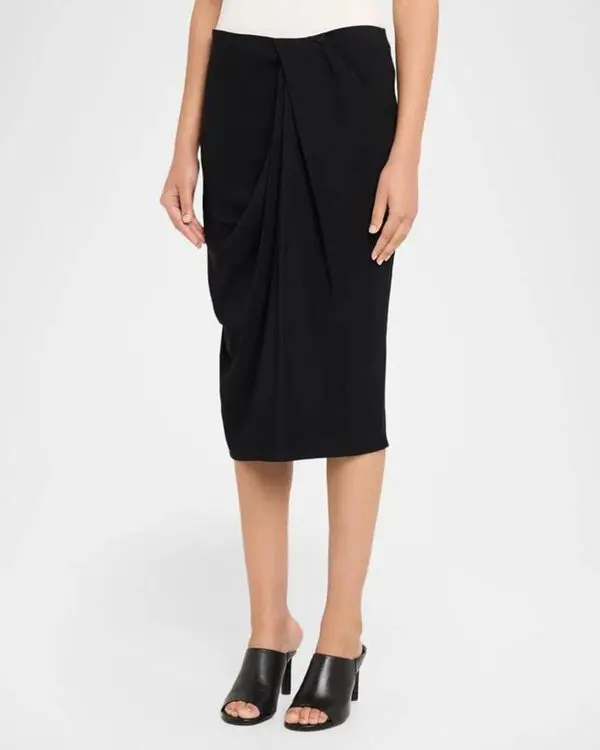 Co Draped Pencil Skirt