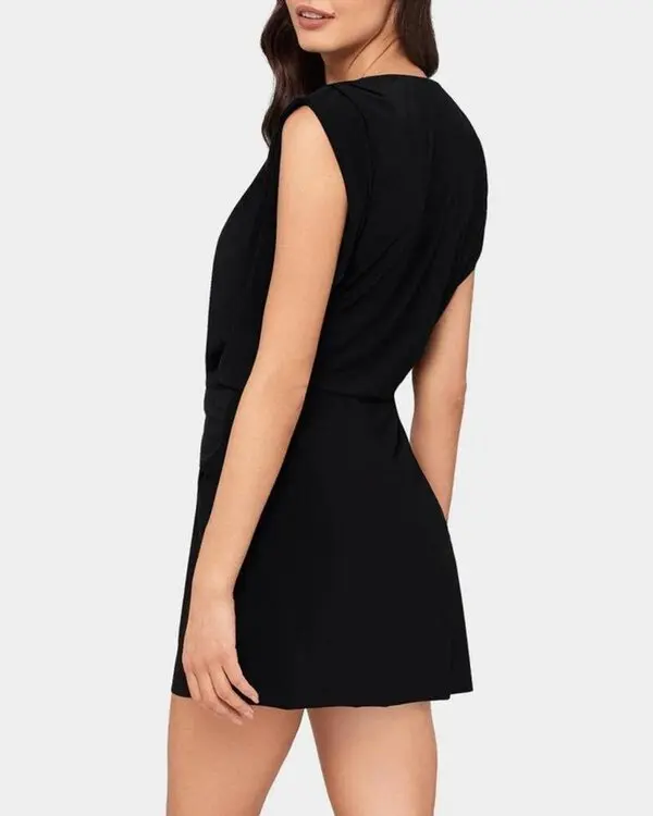 Magicsuit Surplice Plunge Mini Dress Coverup
