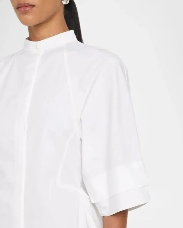 Alaïa Panelled Handkerchief Mini Shirtdress