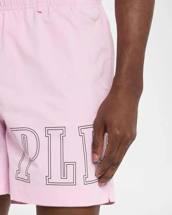 PURPLE BRAND Apos;s Slab Wordmark All Round Shorts