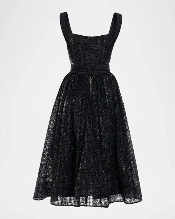ZHIVAGO Charlotte Sequined Midi Dress