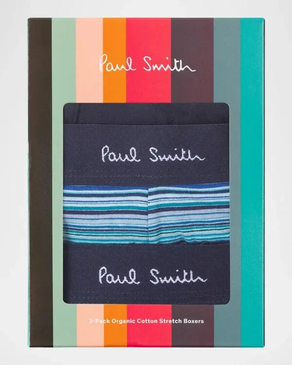 Paul Smith Apos;s Logo-waistband 3-pack Trunks