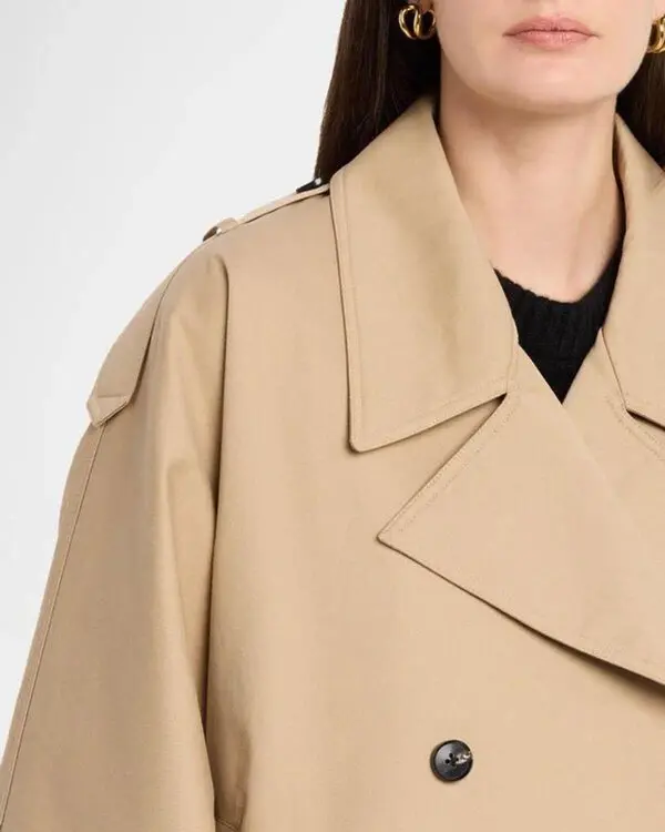 Co Dolman Cropped Trench Coat