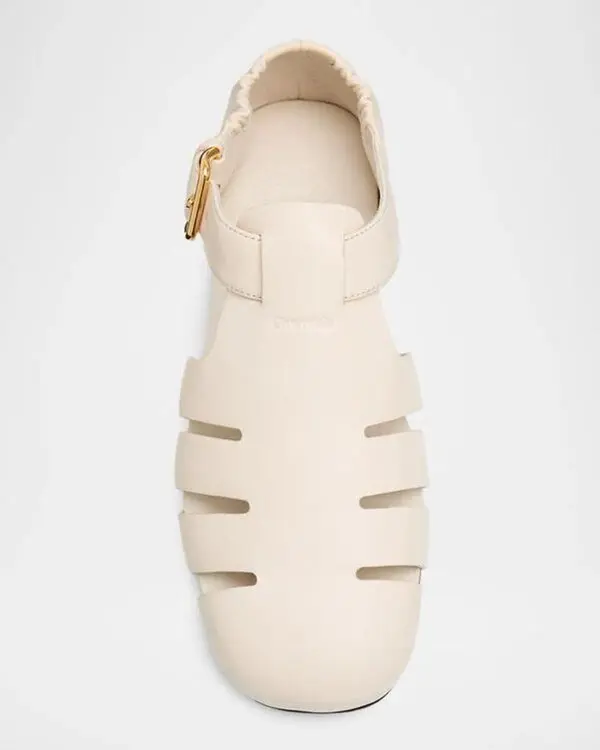 CHURCH & APOS;S Opal Met Leather Fisherman Sandals