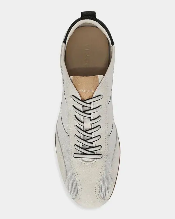 Vince Catalina Suede & Mesh Sneakers - Whitestone