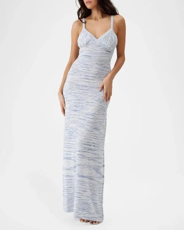 Melissa Odabash Colada Space-dyed Maxi Dress - Blue