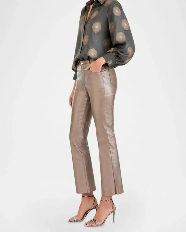 Finley Cora Medallion-print Viscose Shirt - Pewter/mus