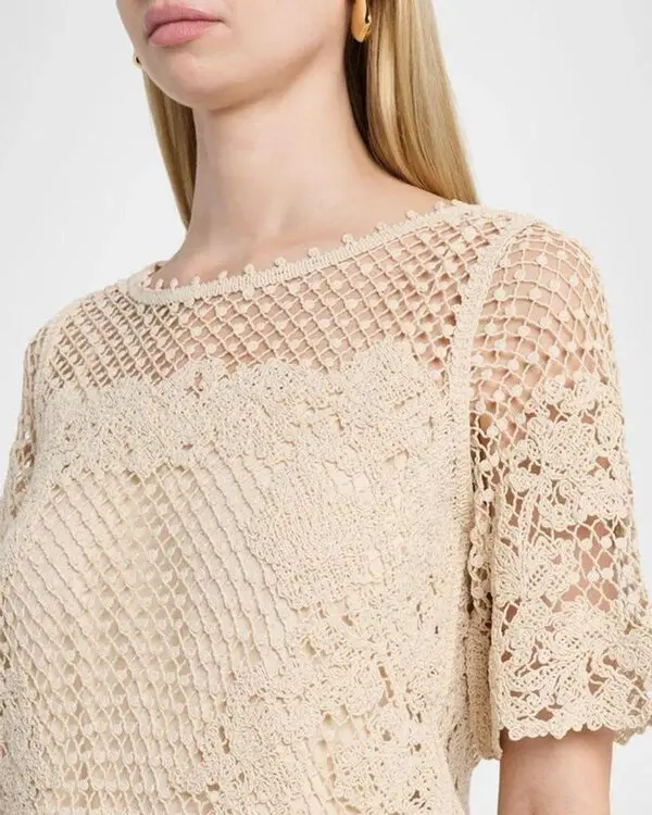 Kobi Halperin Magnolia Linen Scoopneck Blouse