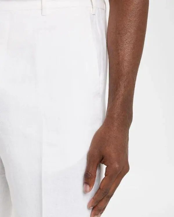Zanella Apos;s Parker Linen Trousers - Optic Whit